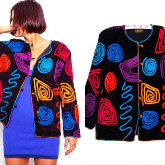 Allure | Jackets & Coats | Vintage Allure Swirl Jacket | Poshmark
